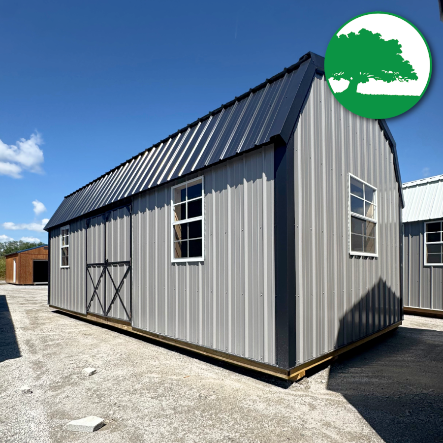 12′ x 24′ Metal “Side Loft Barn” – Backyard World
