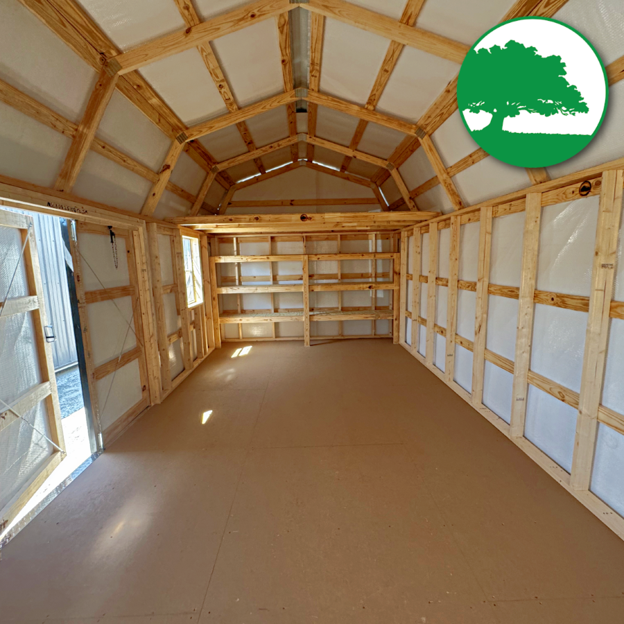 12′ x 24′ Metal “Side Loft Barn” – Backyard World